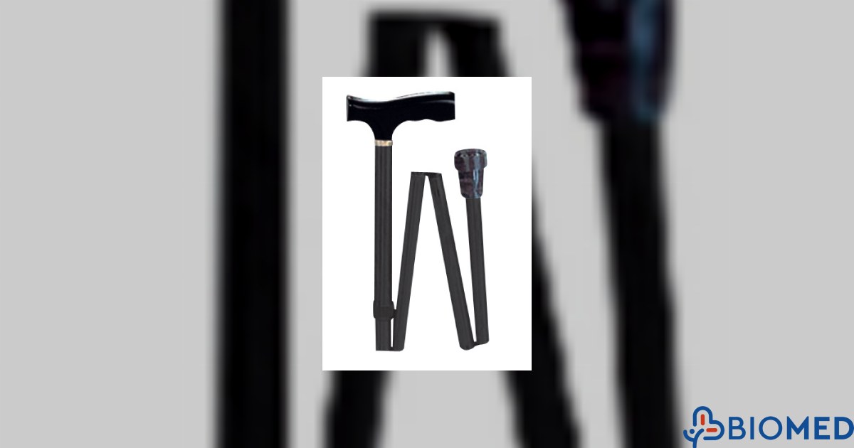 Foldable Aluminum Walking Cane Alfacare – Adjustable & Lightweight | Biomed